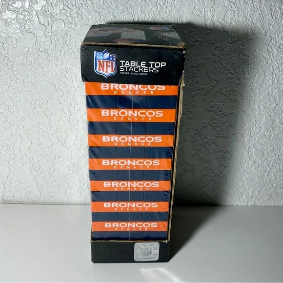 Wild Sports | Games | Denver Broncos Nfl Table Top Stackers 8 Levels 54 ...